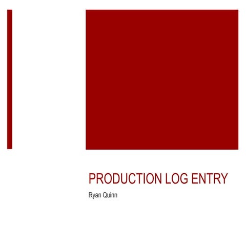 Production log | PPT