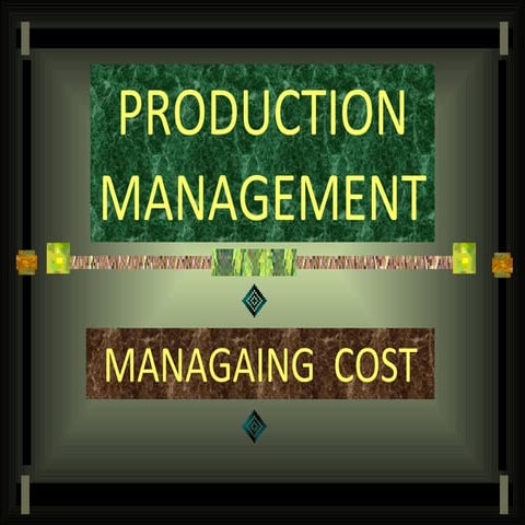 Production Management 2003 | PPT