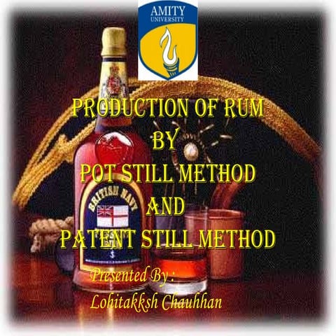 Production Of Rum By Pot Method And Patent Still Method | PPT ...