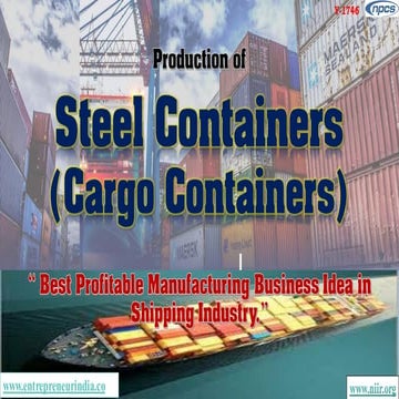 Production of Steel containers (Cargo Containers). Best Profitable ...