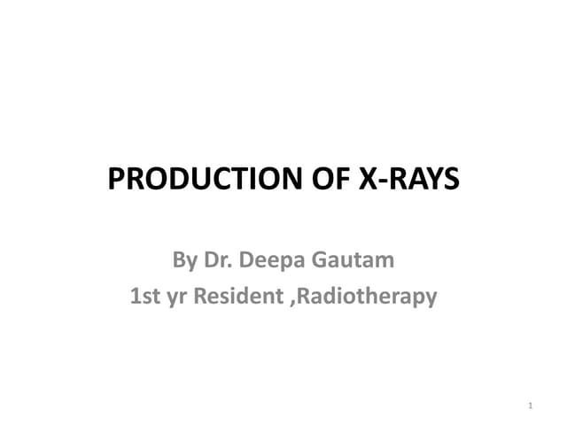 Factors controlling the beam of x-ray | PPTX