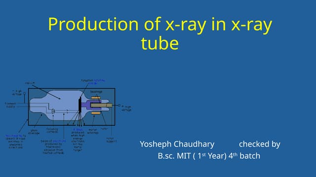 PARTS OF X-RAY TUBE | PPTX