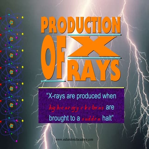 Production of x rays | PPT