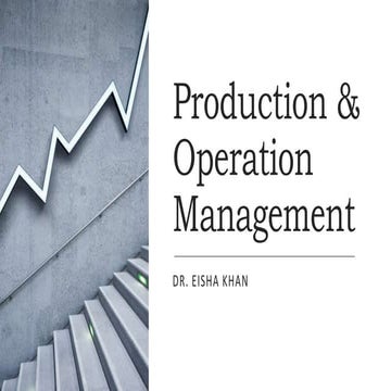 Class-1.pptx Production and operation Management- Introduction | PPTX