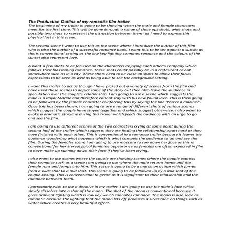 Production outline | PDF | Free Download