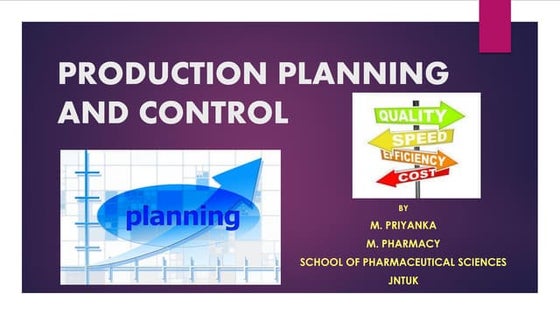 production planning | PPT