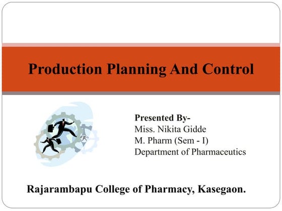 Production planing & control | PPT