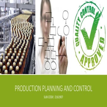 Production Planning & Control | PDF