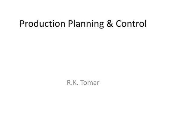 Production management | PPT