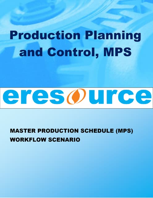 Production planning english | PDF