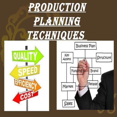 Production planning techniques- aggregate planning | PPT