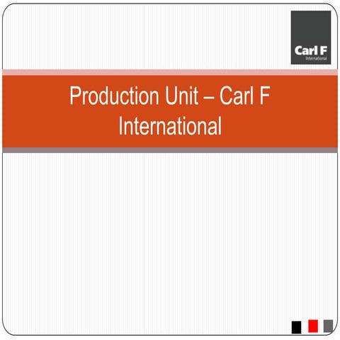 Production at CarlF International | PPTX | Women\'s Outerwear | Women ...