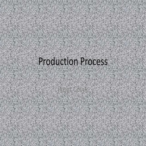 Production Process Front Cover | PPT
