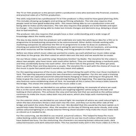 Production Reflection | PDF