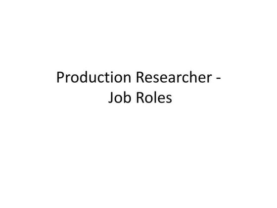 Crew roles research | DOCX