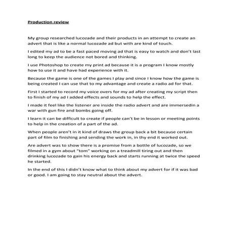 Production review finished | PDF