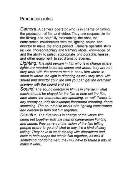 Evaluation pre production | PDF