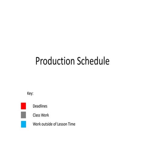 Production schedule | PPTX