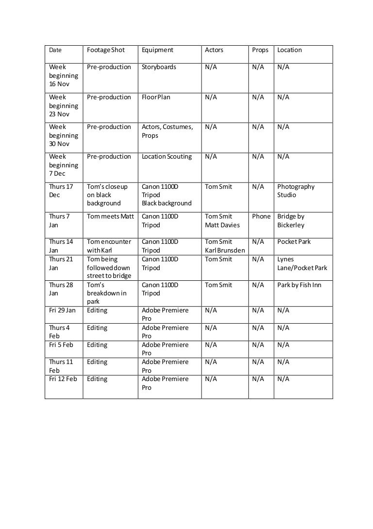 production-schedule