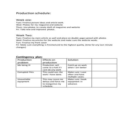 Contingency planning | DOCX