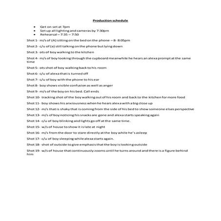 Contingency Plan - Horror Film (Burnt Face) | DOCX