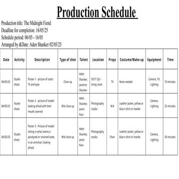 Production Schedule for pre-production.pptx