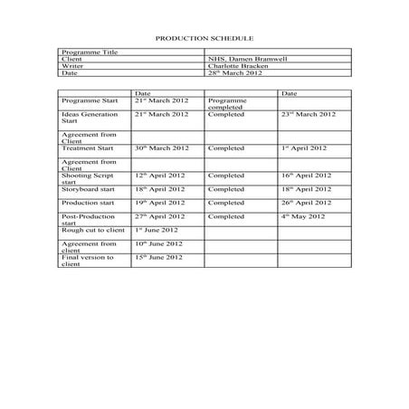 Production schedule template_1 | DOC