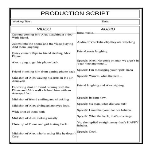 Script failure draft 2 2 | PDF