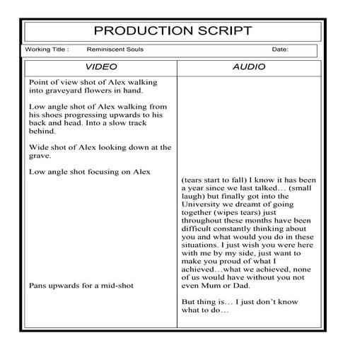 Production script 1 | PDF