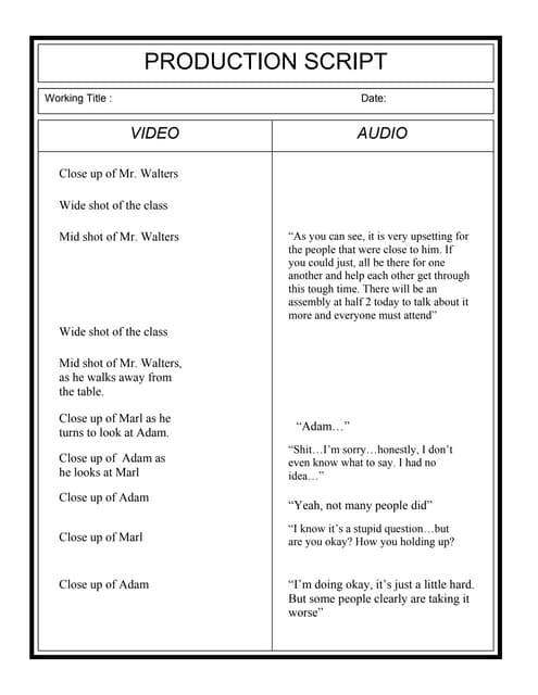 Script annotations | PDF