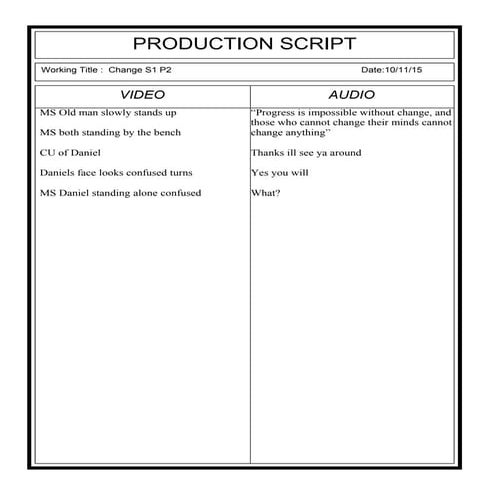Production script change s1 p2 | DOC