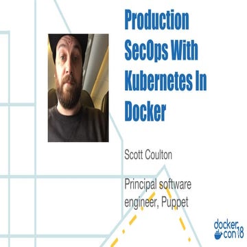 Production Sec Ops With Kubernetes In Docker Ppt