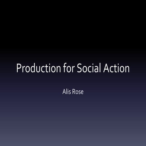 Planning for social action | PPTX