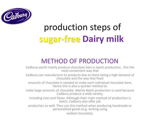 production strategy Of cadbury | PPT