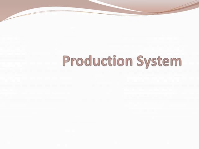 Production System in AI | PDF