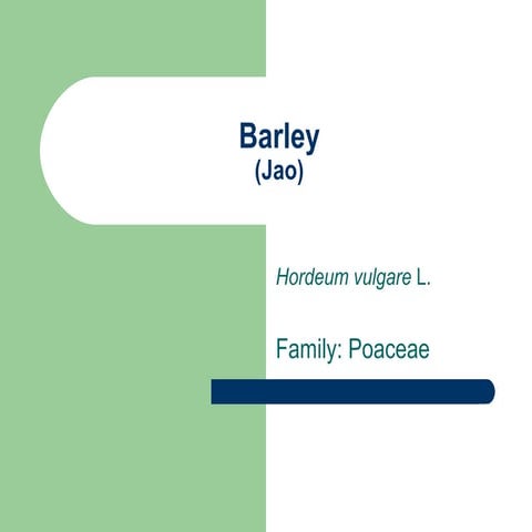 Production technologyof barley | PPT