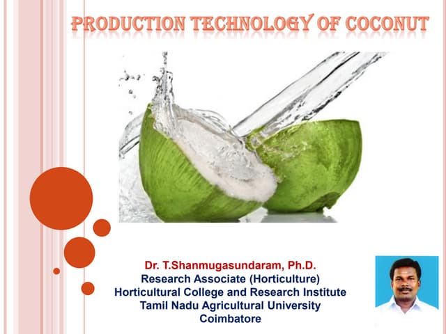 Floral biology and breeding of coconut | PPTX