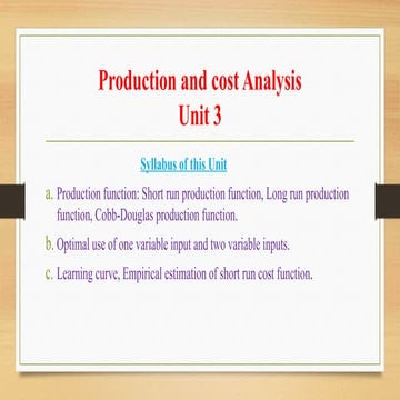 Production theory.pptx chapter 6 of economics | PPTX