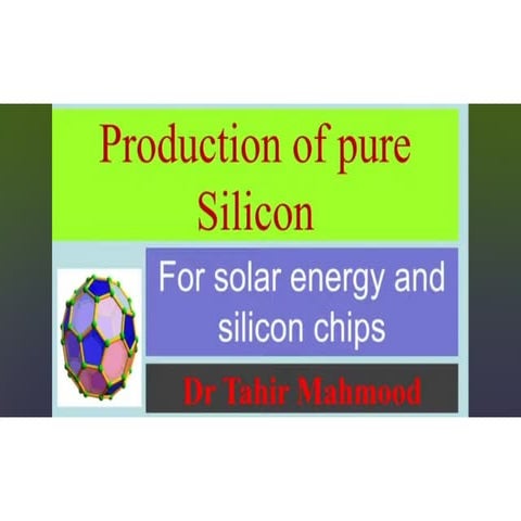 Production to pure silicone and its uses.pptx