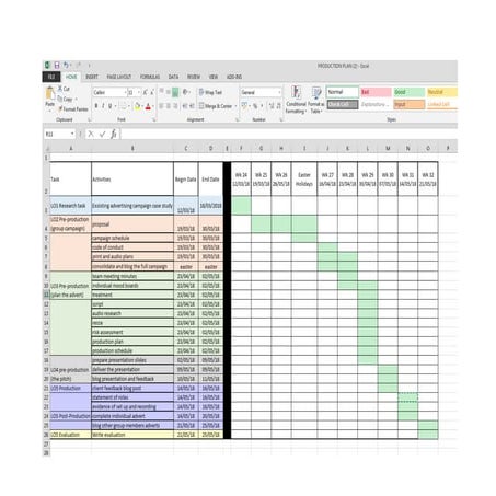 Production work plan | PPT