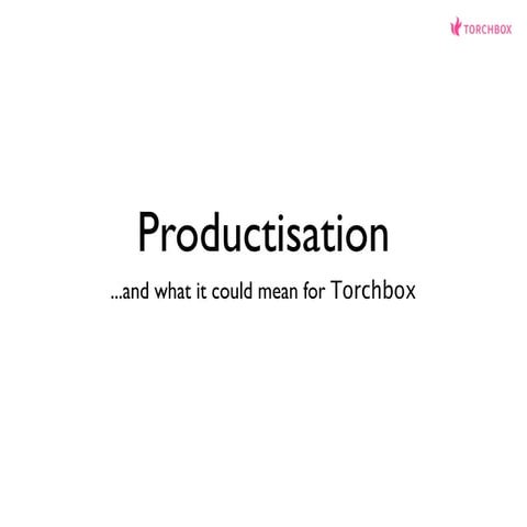 Productisation at Torchbox | KEY
