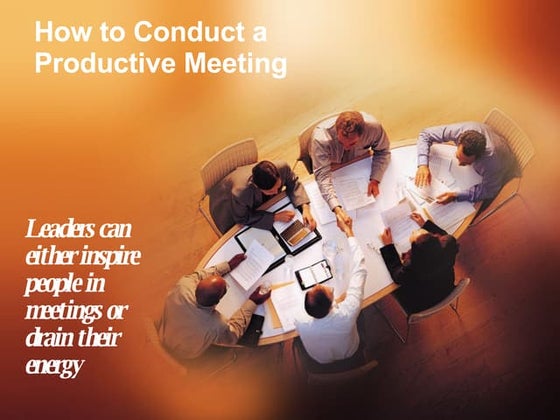 Conducting Effective Meetings | PPT