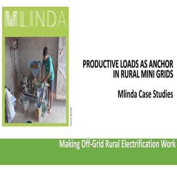 Webinar 9 | Dec-16 | Productive loads as anchors in rural mini-grids | PPT