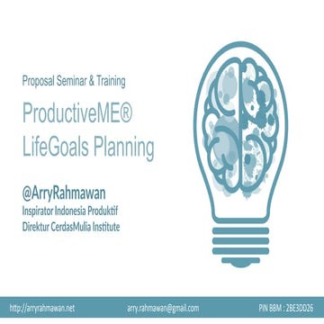 Pentingnya Merencanakan Hidup - LifeGoals Planning | PDF