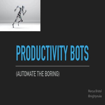 Productivity Bots | PPT