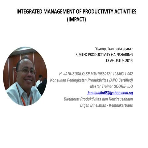 Productivity gain sharing entry kuesioner | PPTX