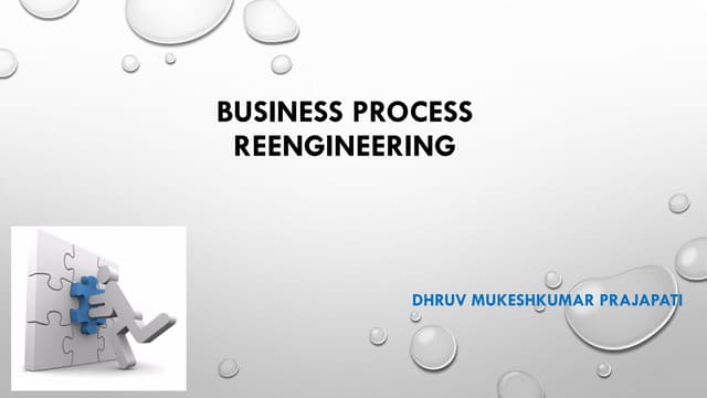 Business process re engineering | PPTX