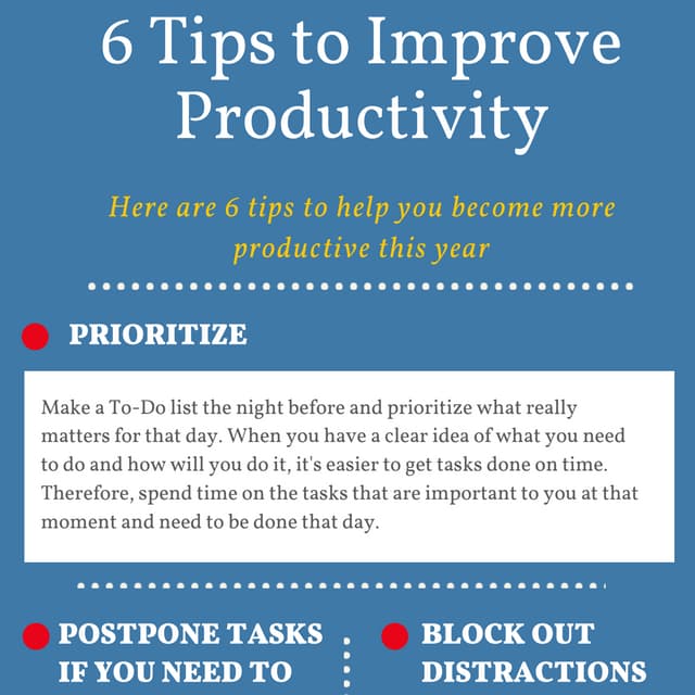 6 Productivity Tips | PDF