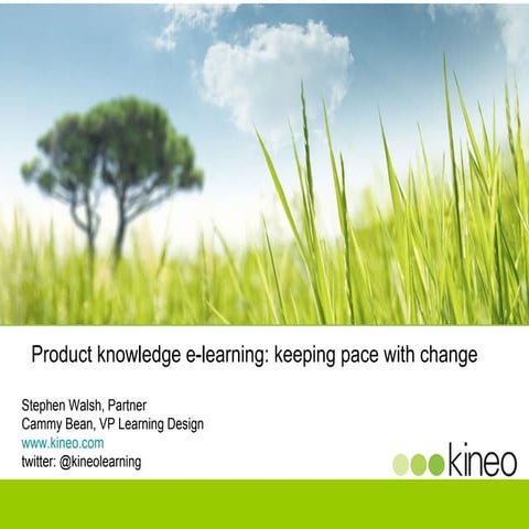 Kineo Product Knowledge e-Learning | PPT