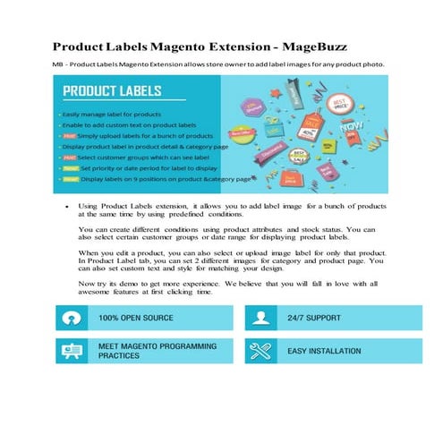 Product labels magento extension magebuzz | DOCX